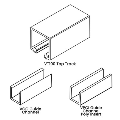 McCallum VIO Folding Door 100kg Track and Channel Kit | eBay Australia