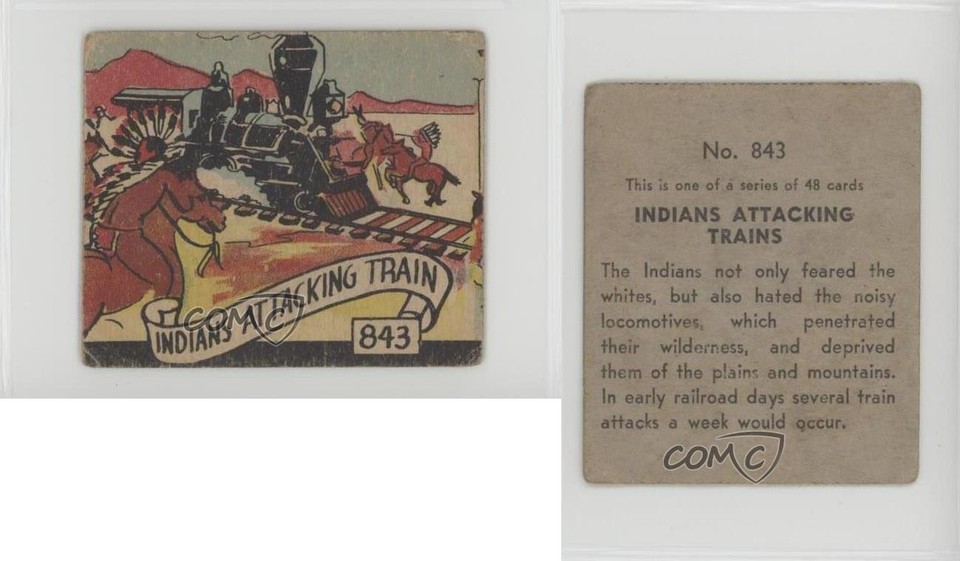 1932-33 Western Series R131 Indians Attacking Train #843 0n8 | eBay