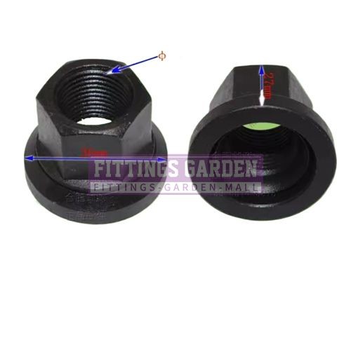 2pcs Forklift Shaft Head Screw Wheel Hub Nut G00N3-00011-3 Joint Force ...