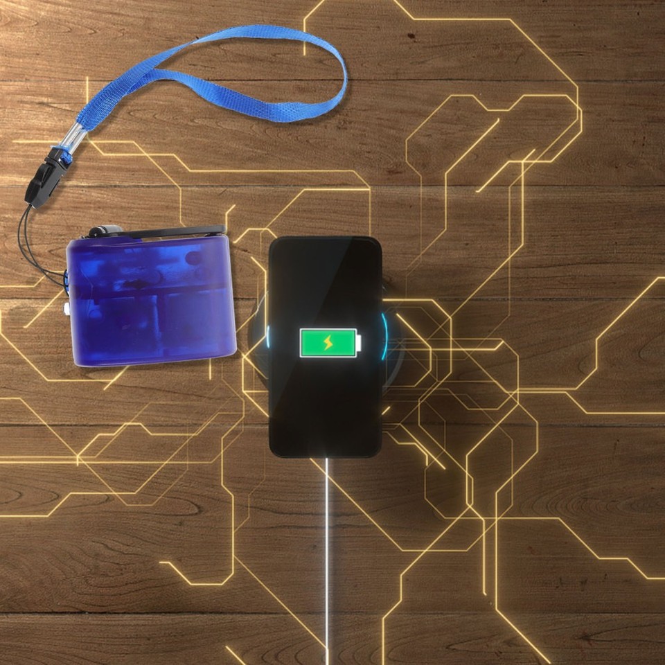 Mini Portable Hand USB Charger Phone Emergency Power Supply Blue | eBay