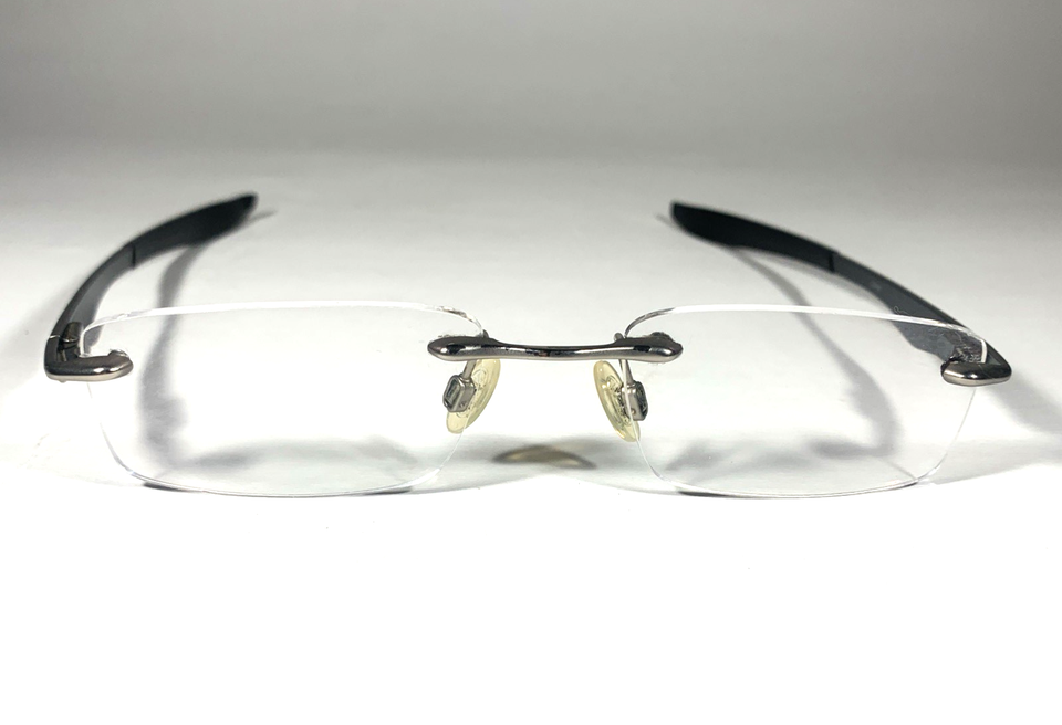 Oakley Evade 22-173 Mens Eyeglasses Frame Black Titanium Rimless Size ...