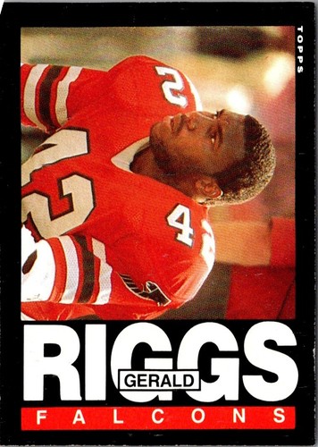 1985 Topps Gerald Riggs #19 Atlanta Falcons Football Card | eBay UK