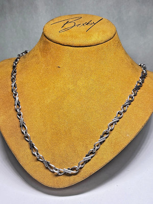 Vintage Sterling Silver Infinity Links Chain Necklace 22.1g 20in | eBay