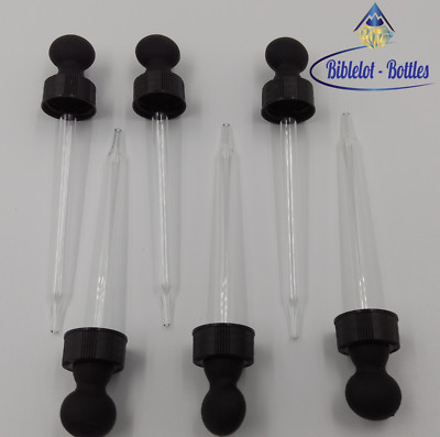 Glass Eye Dropper 4 oz Set of 6 - Dropper with Screw Top- Eye Dropper ...