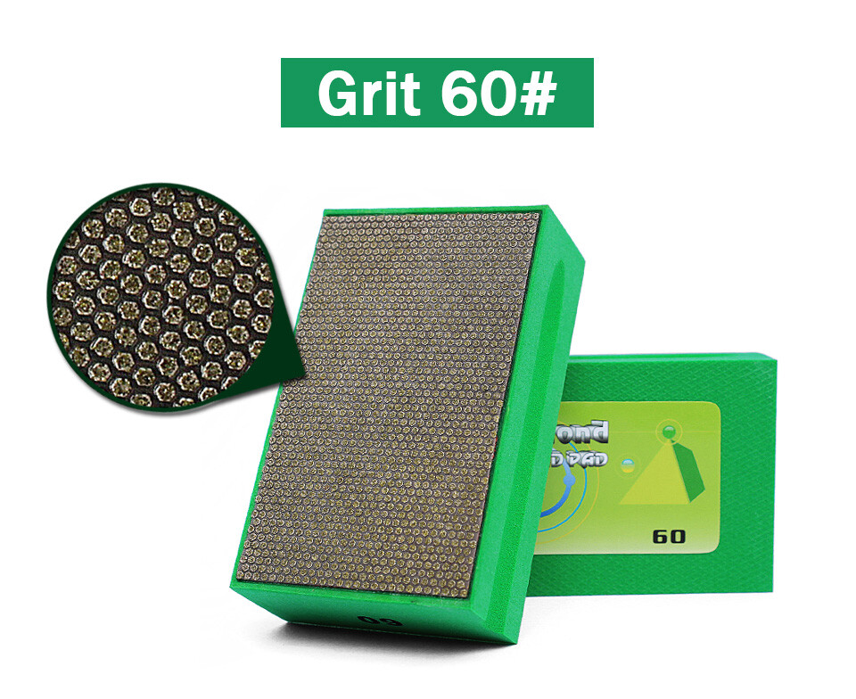 Stone Glass Concrete Sanding Block Grit Tool Diamond Hand Polishing Pad ...