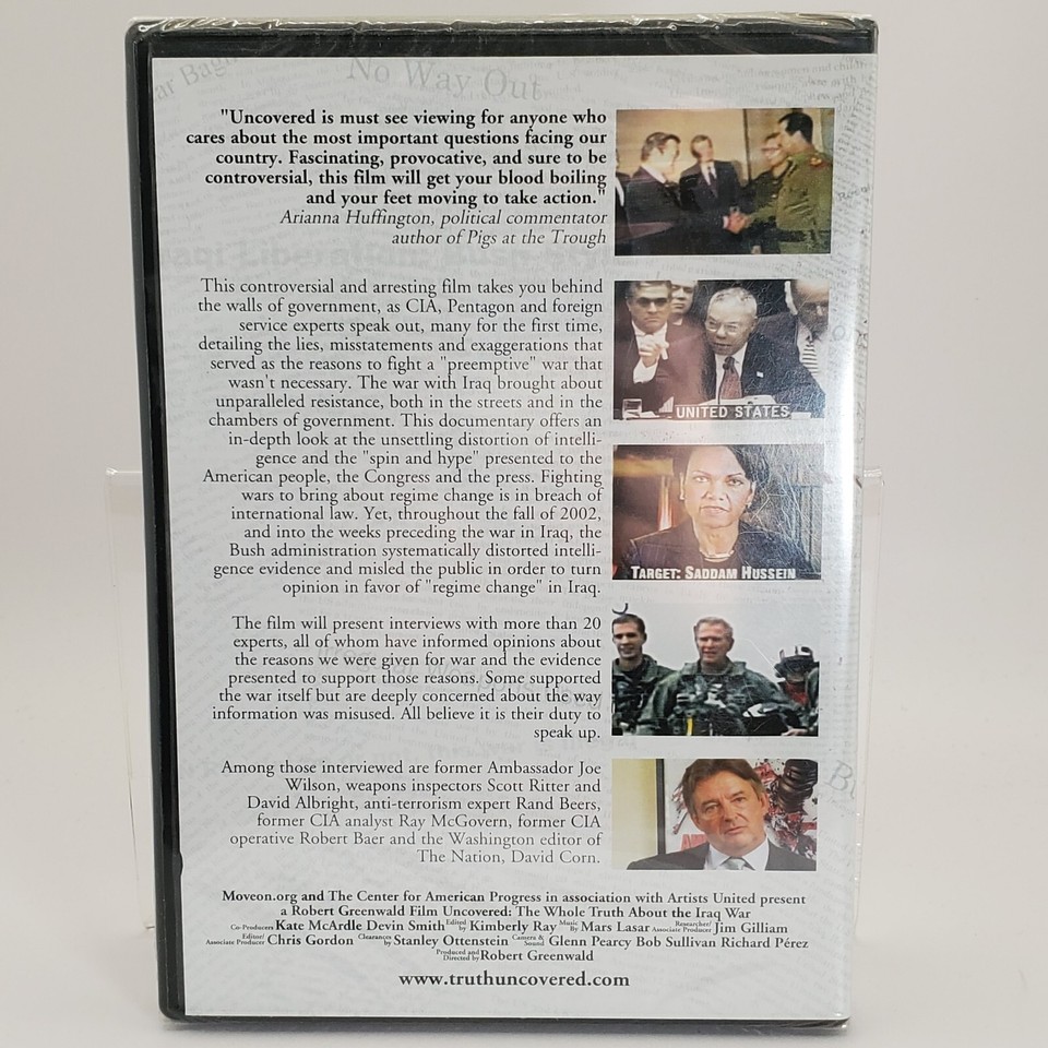 Uncovered: The Whole Truth About the Iraq War DVD 2004 New Sealed | eBay
