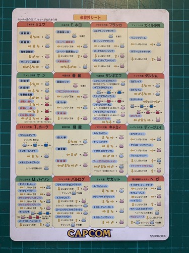 Super street fighter 2X Capcom CPS2 artset original japan borne arcade ...