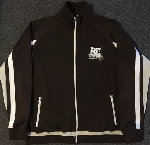Vtg DC Shoes Track Jacket XL Droors Dub Skate Josh Kalis Surf Circa ...