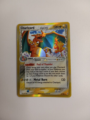 Pokémon TCG Charizard (Delta Species) EX - 4/100 Holo Rare | eBay