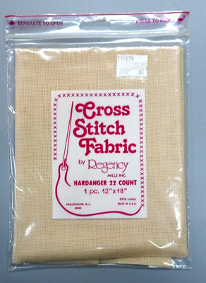 Vintage Regency Mills Cross Stitch Fabric-Hardanger 22 Count 12 X 18 ...