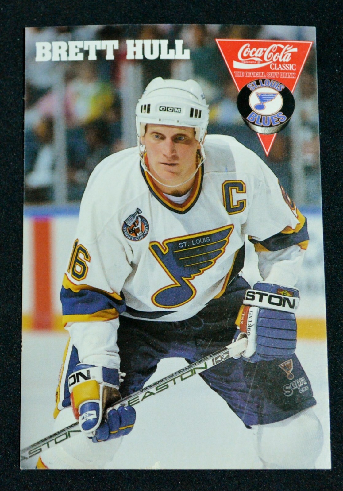 Brett Hull St. Louis Blues Coca-Cola Classic Promo Photo 5-1/4" x 3-1/2 ...