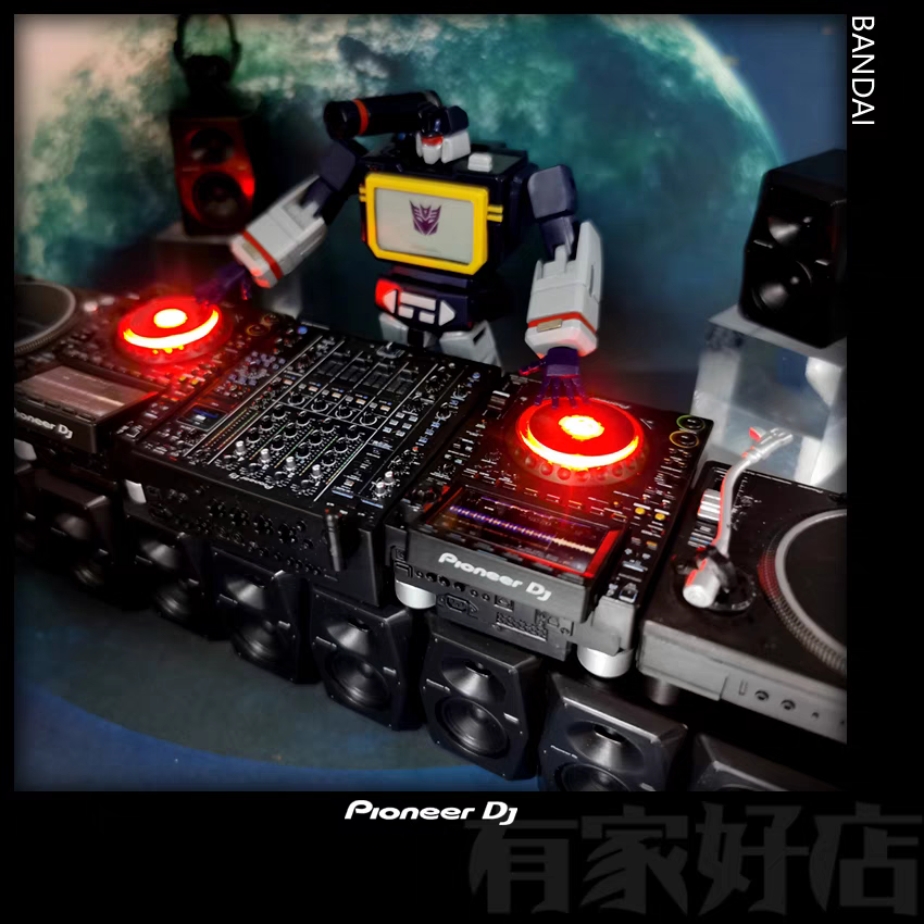 Miniatures 1/12 Scale Professional DJ Booth /DJSet up Desk for Fashion ...