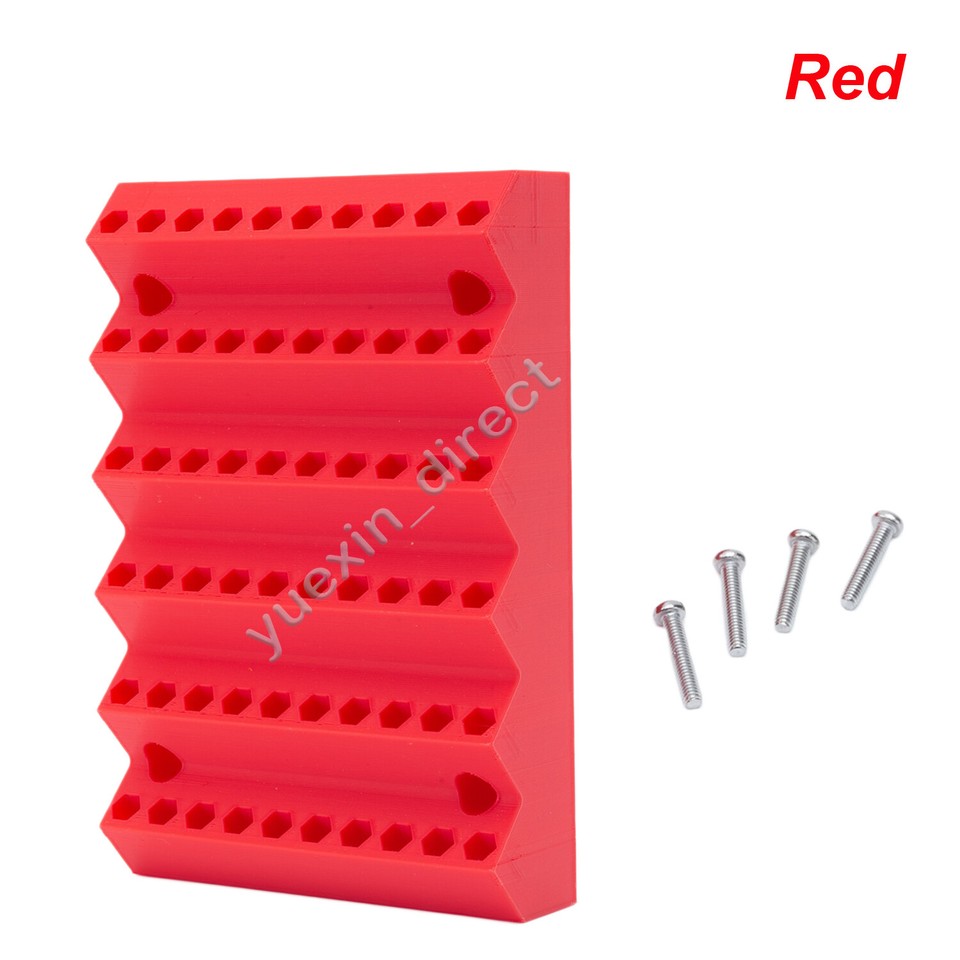 Hex Bit Holder Rack w/70 Hole Bit Storage 1/4 Inch Hex Screwdriver Bit ...