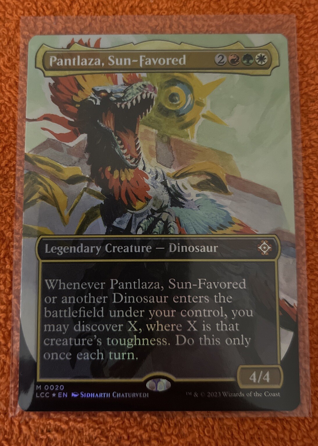 MTG Pantlaza, Sun-Favored Lost Caverns Ixalan (0020) Borderless Foil ...