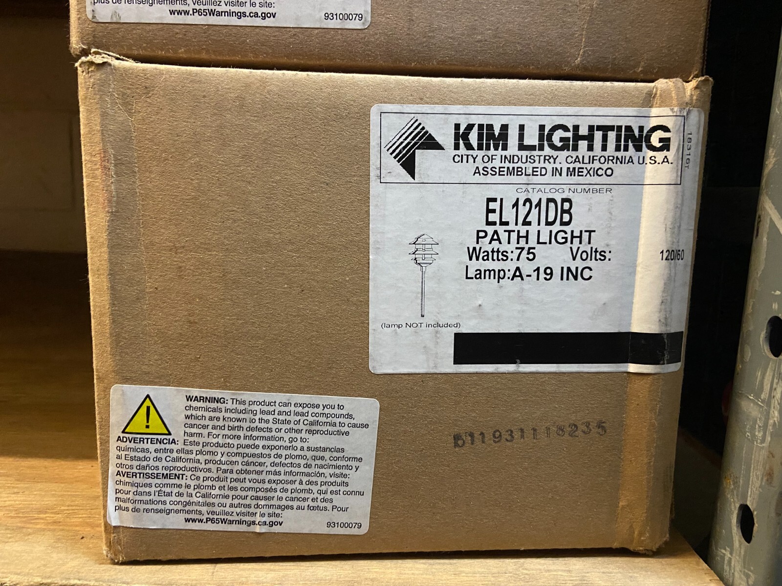 Kim Lighting EL121DB 120V Aluminum Louvered Landscape Light, 75W, Dark ...