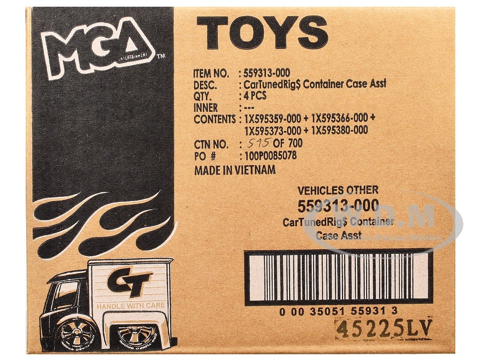 "RIGS" CONTAINER CASE SERIES 1 SET OF 4 PCS DIECAST MODELS BY CARTUNED ...