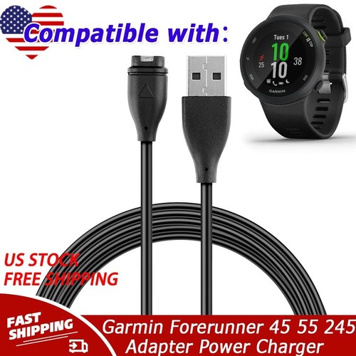 Charger for Garmin Forerunner 45 55 245 255 265 745 945 955 965 | eBay