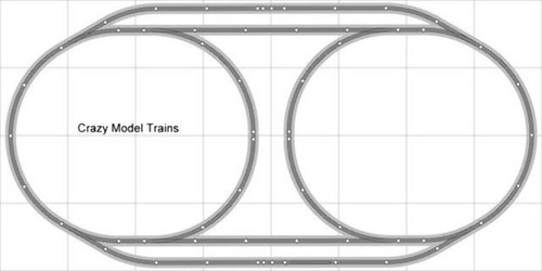 Bachmann E-Z Track Train Layout #004D Train Set HO Scale 4' X 8' DCC ...