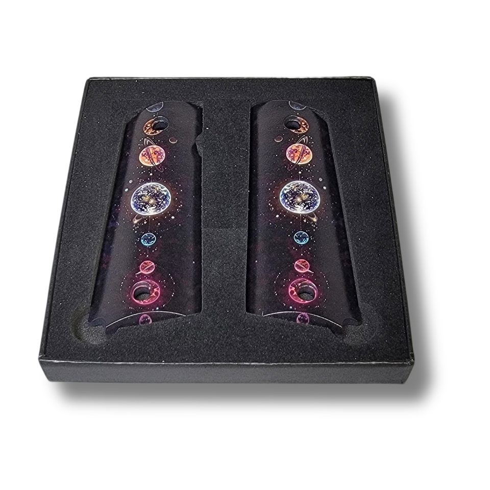1911 Full-size ABS grips with Planets in Alignment Printed Image | eBay