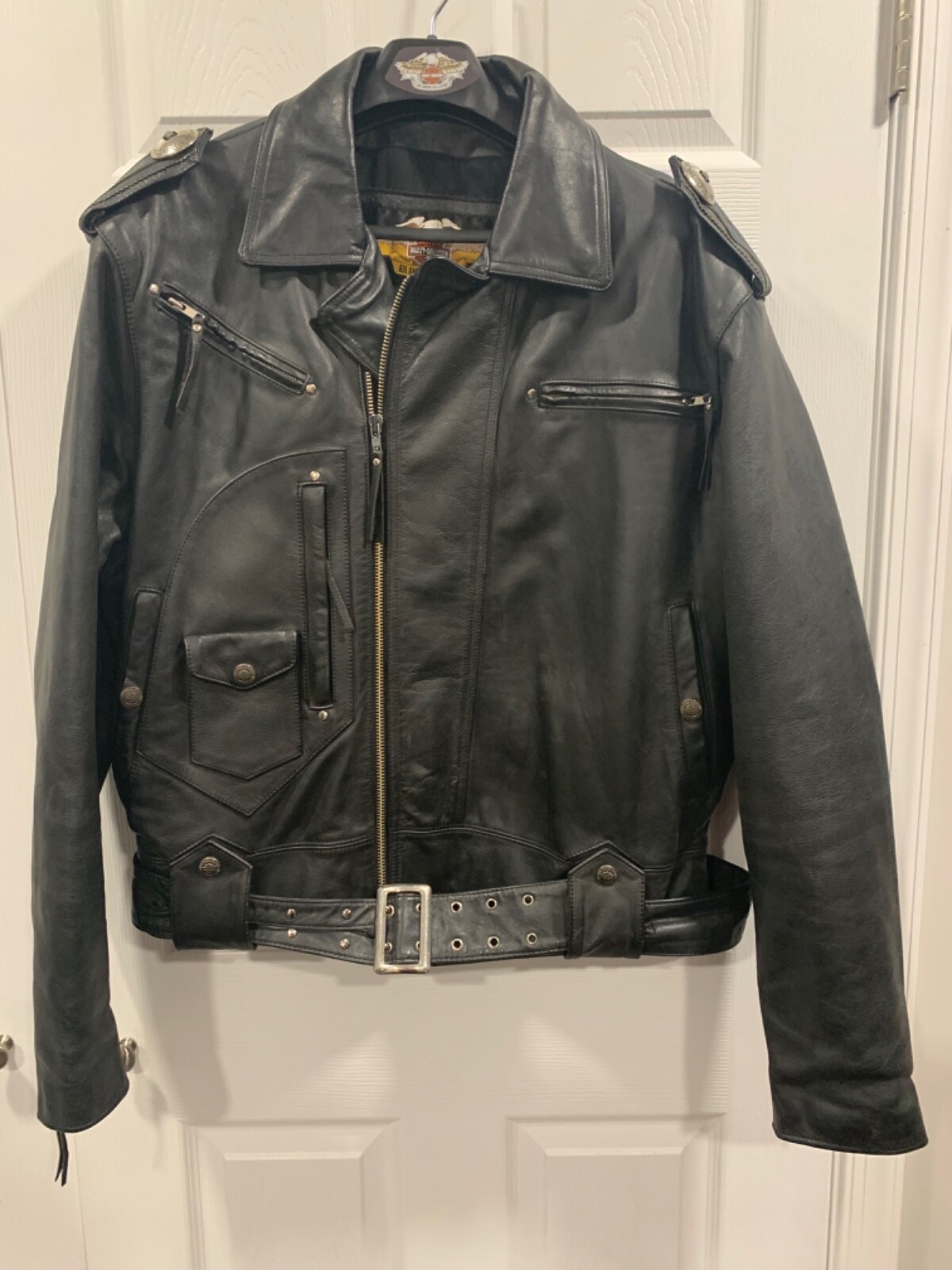 Harley Davidson Leather Jacket Black Heritage Boise M… - Gem