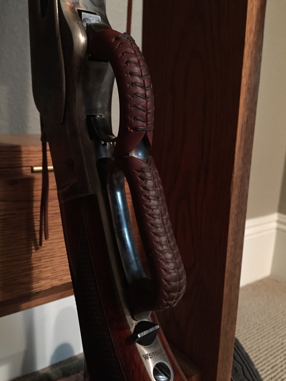 SASS Western Americana Cowboy Action "LEATHER" LEVER WRAP! | eBay