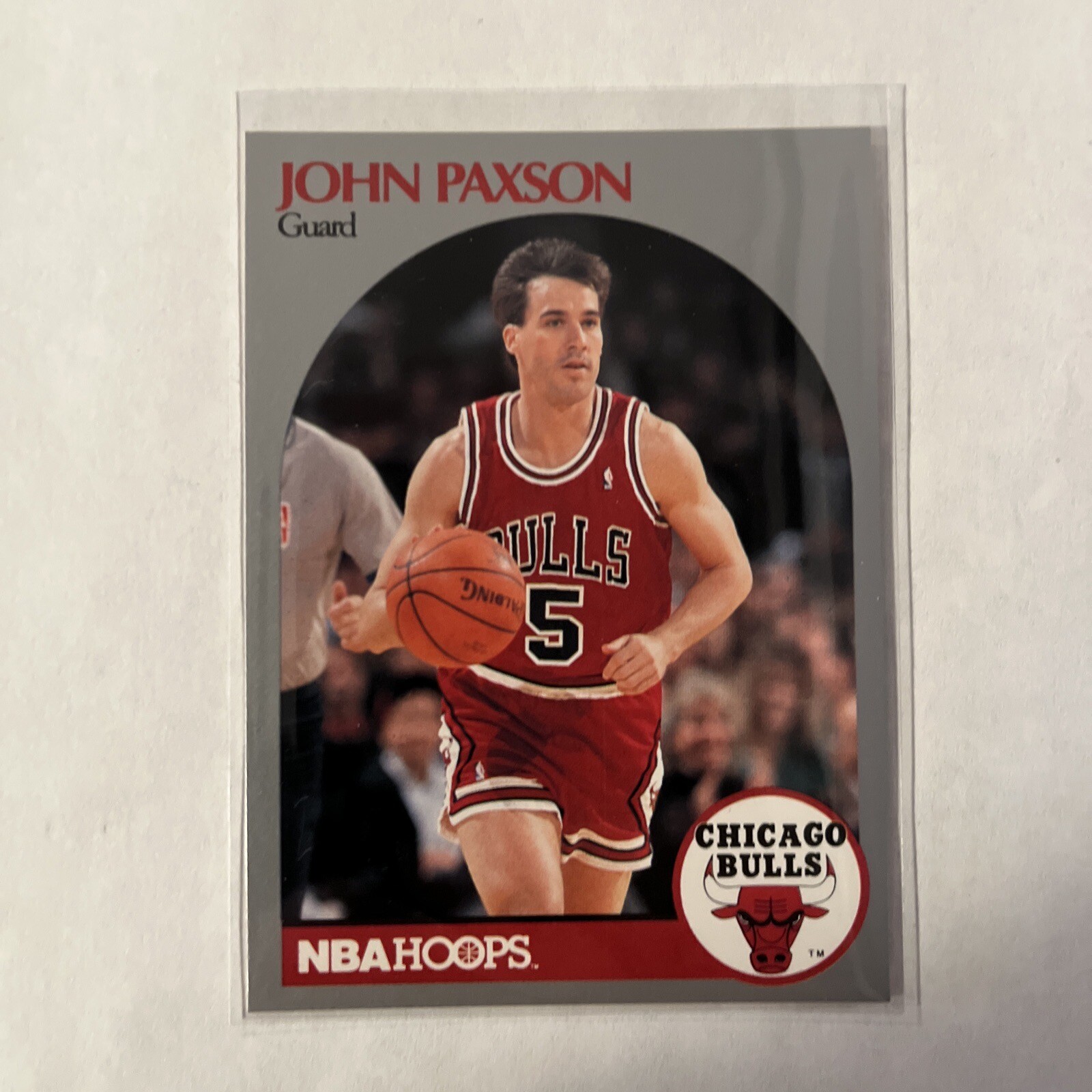 1990 Hoops John Paxson basketball card NBA Chicago Bulls #67 Notre Dame ...