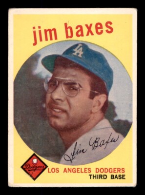 1959 Topps Baseball #547 Jim Baxes VG *e2 | eBay