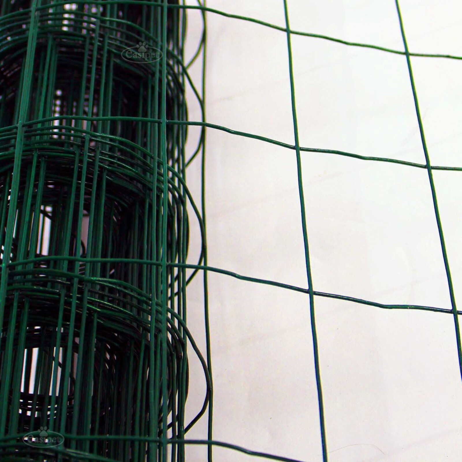 PVC Coated Wire Mesh Fencing 90cm or 120cm Height Green Galvanised ...
