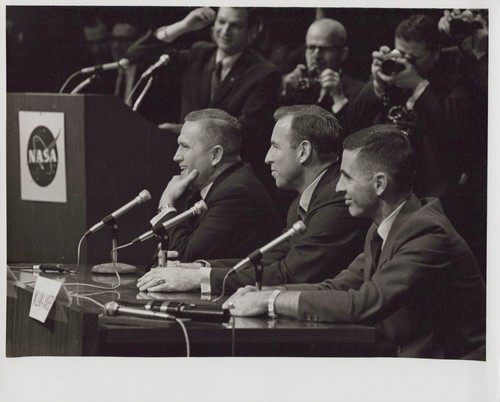 Apollo 8 | RARE NASA 1969 Borman Lovell Anders Press Conference ...
