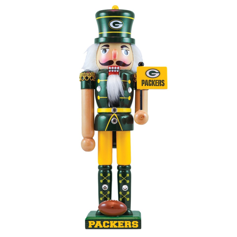 MasterPieces - Green Bay Packers - NFL Decorative Nutcracker - 12" Tall ...