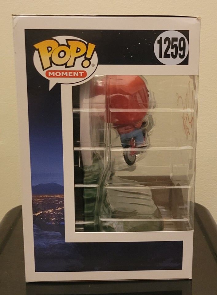 E.T. Henry Thomas Matthew DeMeritt signed & Inscribed Jumbo Funko Pop ...