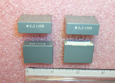 QTY (20) 2.2uf 250V 5% METALLIZED FILM CAPACITORS R60IN4220J ...
