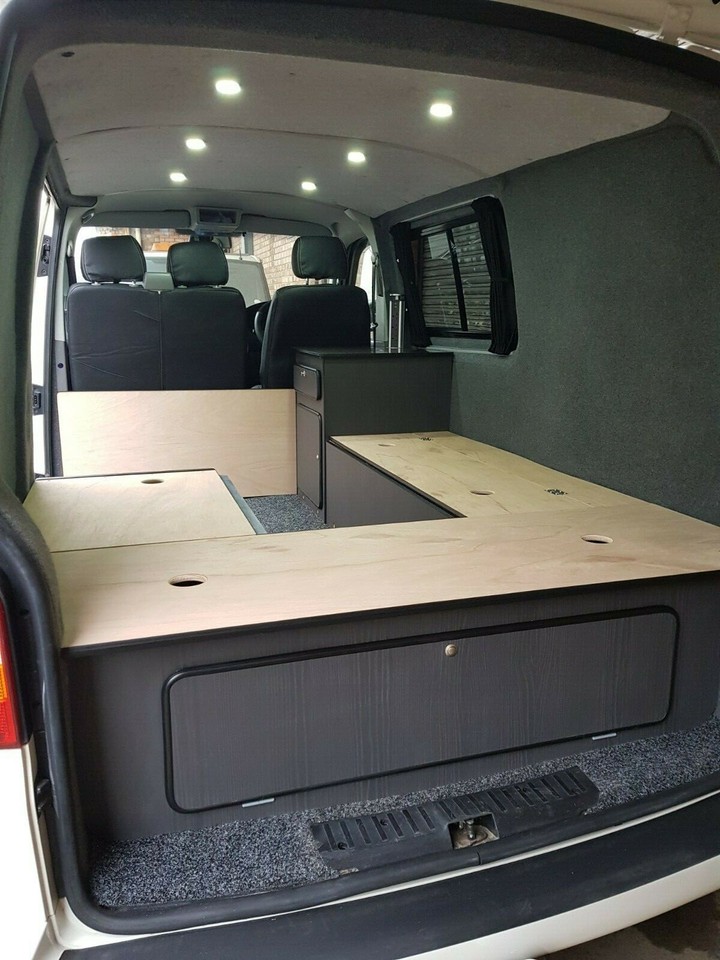 Vw Transporter T5/T6 Swb Camper Van U Shape Furniture and Seats / Beds ...