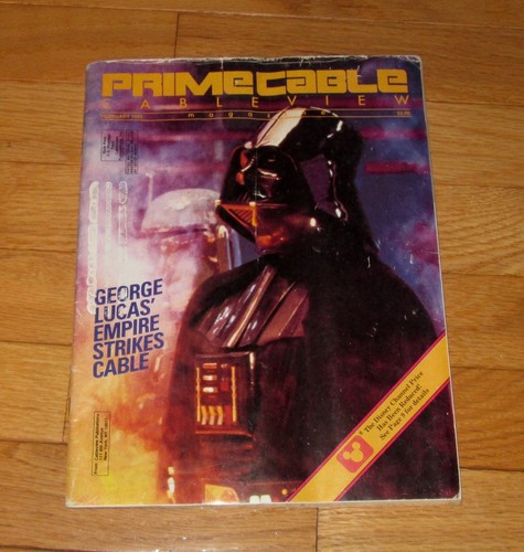 Prime Cable Cableview Magazine February 1986 Star Wars Empire Strikes ...
