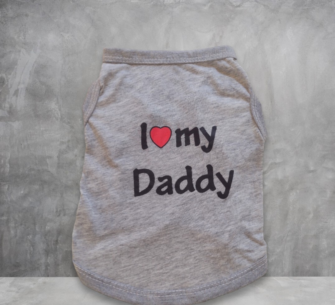 Pet Dog Clothe T Shirt Vest Clothing Puppy Cat Cute Printed Love Mom ...