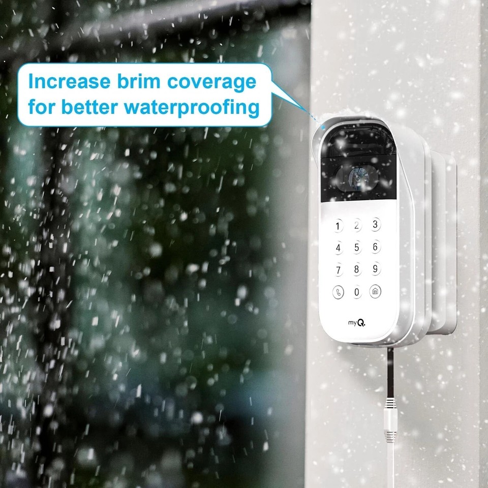 20ft Power Adapter Kit for myQ Smart Garage Video Keypad,Angle White | eBay