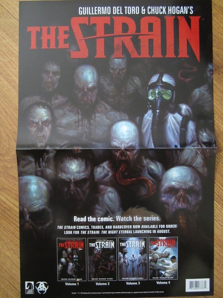 The Strain 2014 Comic-Con SDCC Dark Horse Comics mini 2 sided foldout ...