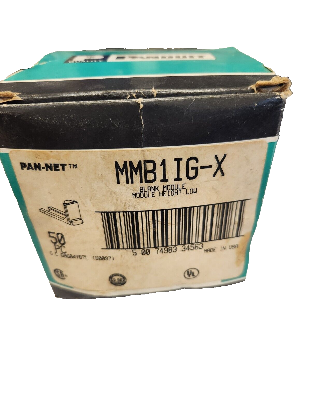 Lot of (40) PANDUIT MMB1IG-X Grey Blank Modules | eBay