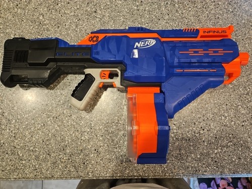 NERF N-Strike Elite Infinus Motorized Speed-Load Technology Blaster Toy ...