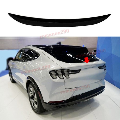 For Ford 2021-2023 Mustang Mach-E Glossy Black Rear Tail Trunk Spoiler ...