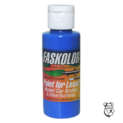 FASKOLOR #40106 FLUORESCENT BLUE Airbrush Paint RC Body Car Truck ...