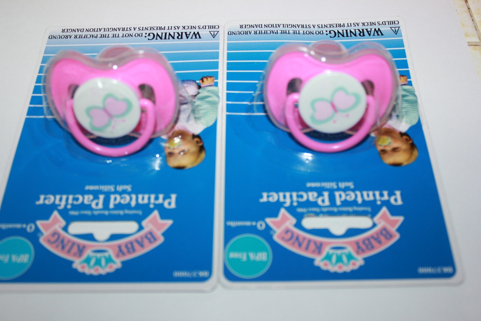 Baby King Silicone Pacifier - 0+ Months CARDED LOT OF 2 PICK YOUR STYLE ...