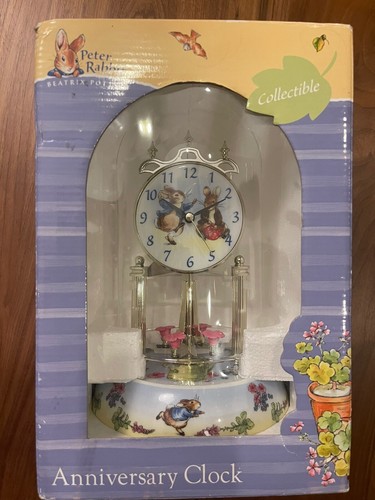 Beatrix Potter Peter Rabbit Anniversary Clock NEW IN BOX COLLECTORS ...