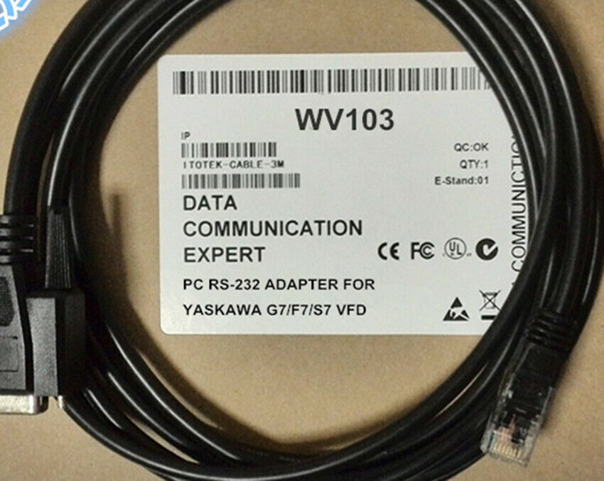 1PC WV103 For Rs232 Port Yaskawa Yaskawa Inverter G7 F7 S7 Series Cable ...