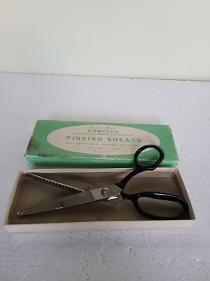 Vtg Compton 7500B Pinking Shears Floating Action, Made In USA | eBay
