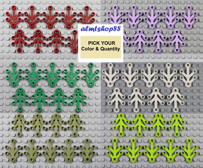 LEGO - Plant Leaves 4x3 - PICK YOUR COLOR - Tree Branch Forest Foliage ...