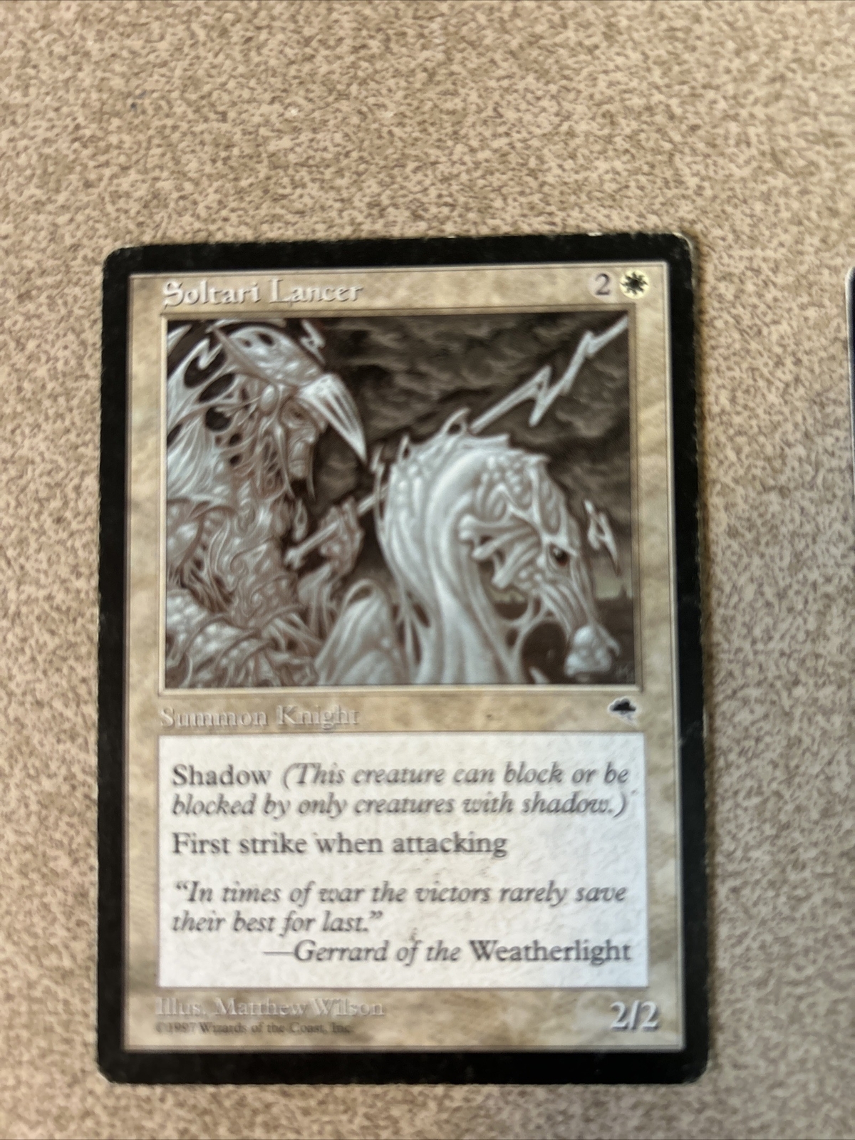 Tempest Soltari Lancer MTG Magic the Gathering MP | eBay