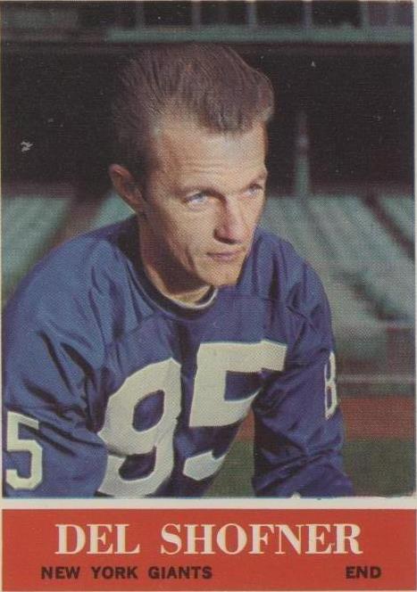 Las mejores ofertas en 1964 Philadelphia Del Shofner #123 | eBay