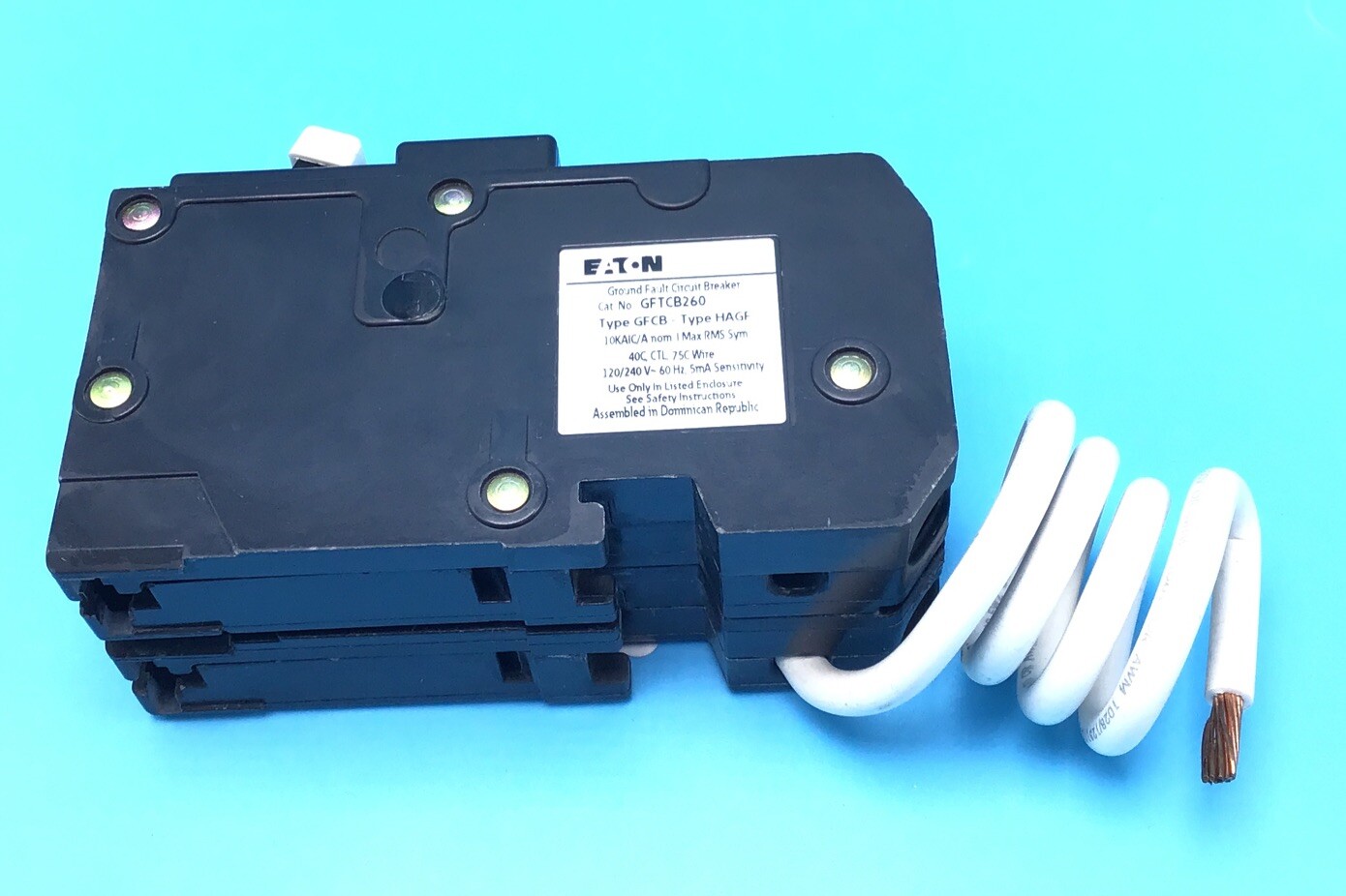 New Circuit Breaker Eaton Cutler Hammer GFCB260 GFTCB260 60 Amp 2 Pole ...