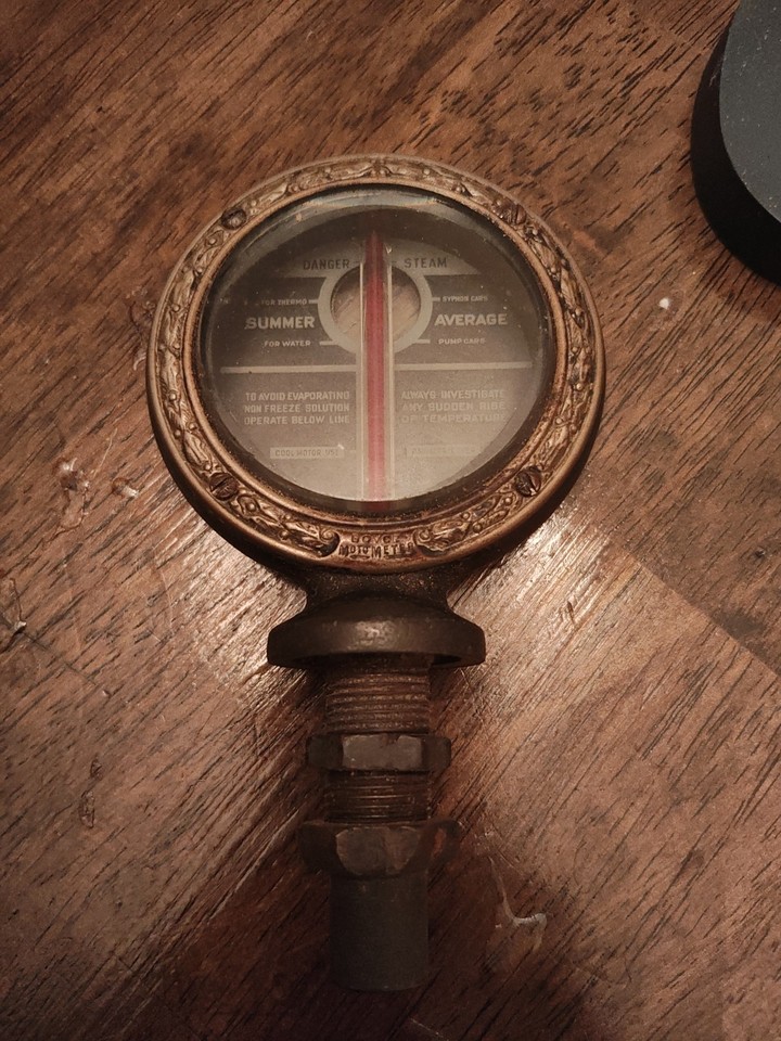 1920’s Cadillac Motometer Temp Heat Gauge for Radiator Cap Hood ...